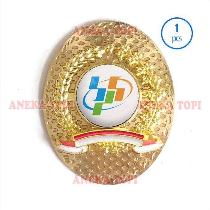 Pin BPS Pin Bros Logo Badan Pusat Statistik Lencana Pin Logo BPS Model ...