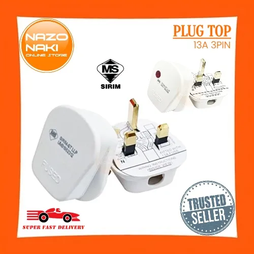 UMS 13A 3 Pin Plug Top with SIRIM Ready Stock PT130RS PT130RSN With ...