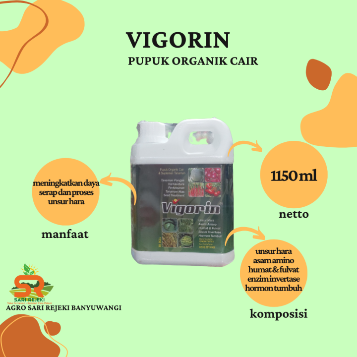VIGORIN 1150ML PUPUK ORGANIK CAIR & SUPLEMEN TANAMAN (cocok untuk ...