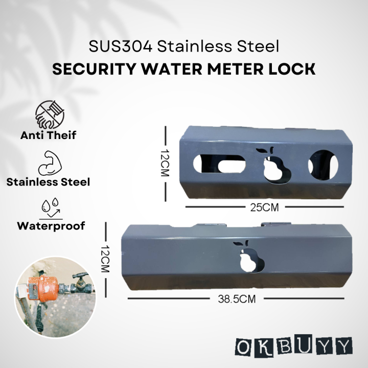 OKBUYY Sainless Steel Outdoor Security Anti Theif Water Tap Meter Lock ...
