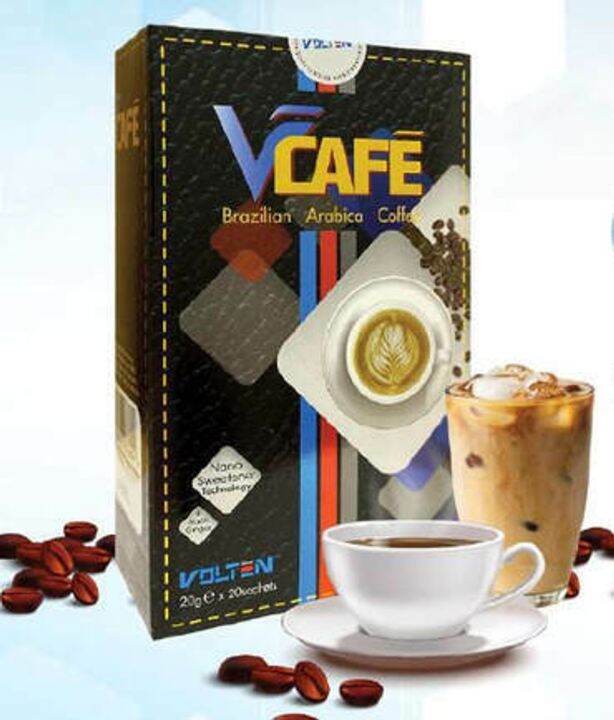 VOLTEN VCAFE กาแฟสุขภาพกระชายดำ ราคาพิเศษสำหรับทดลองใช้(20 ซอง/กล่อง ...