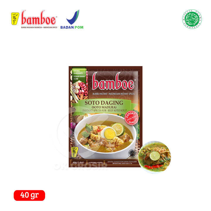 Bamboe Bumbu Soto Madura/ Soto Daging [40gr] | Lazada Indonesia