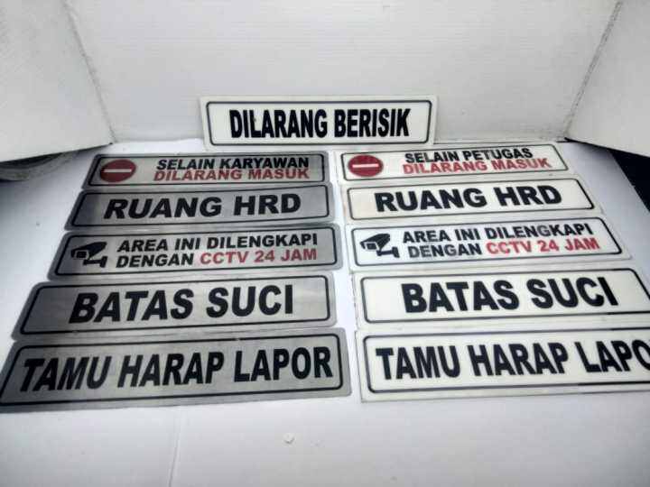 SIGN BOARD PAPAN TANDA KANTOR ( 1 ) | Lazada Indonesia