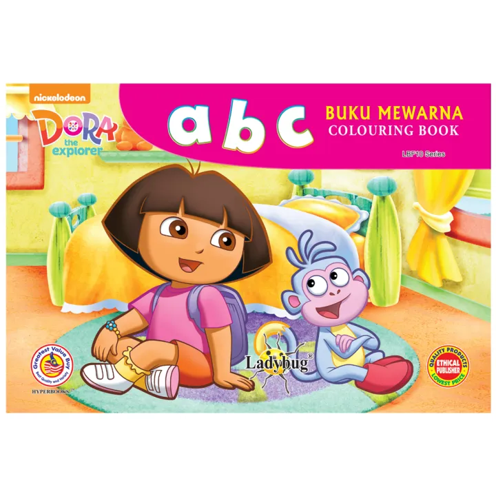 Dora The Explorer Abc Colouring Book LBF10 SERIES | Lazada