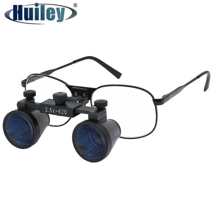 Binocular Magnifier 2.5X 3.5X Dental Loupe Wide Field of View Working ...