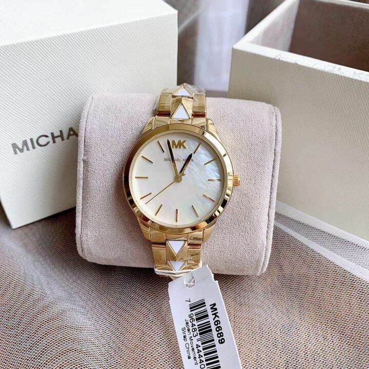 Michael Kors Runway Mercer Quartz Ladies Watch MK6689 | Lazada
