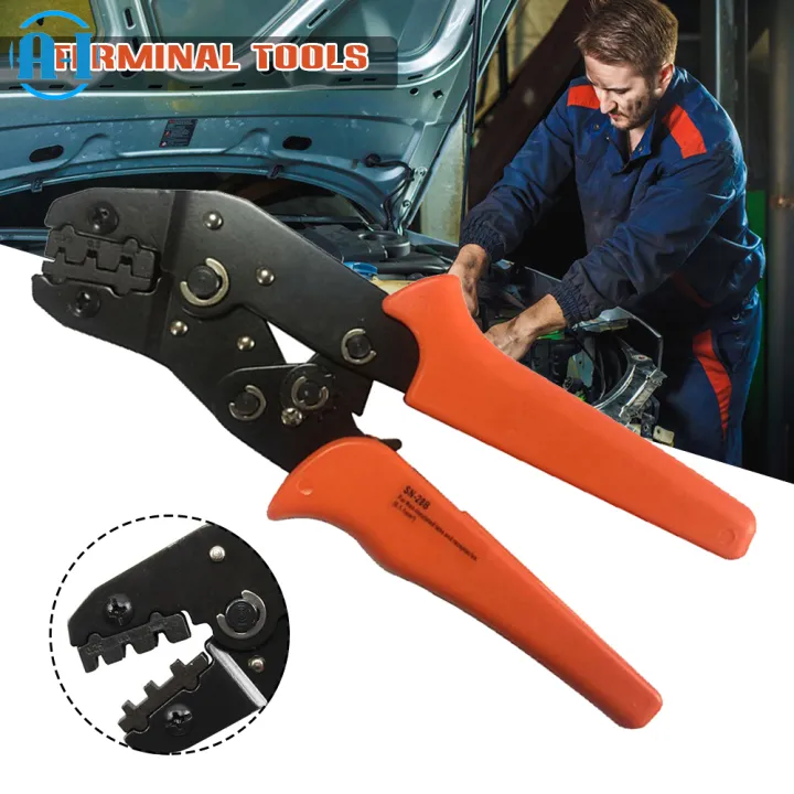SN-28B Terminal Crimper Tool for Insulated Terminals Mini Fixed Jaw ...