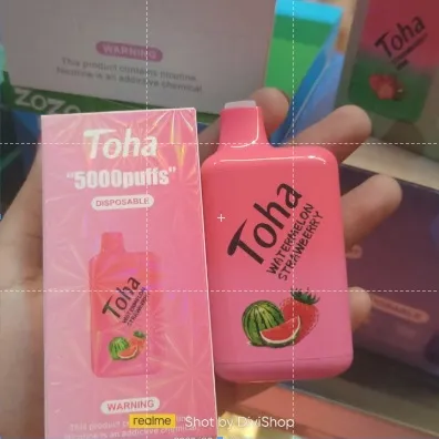 Toha Pod 5000 Puffs Rechargeable SK Abar (LEGIT) TFDA 2KHV | Lazada PH