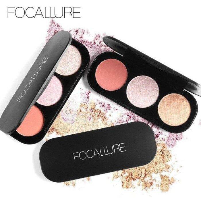FOCALLURE Blush & Highlighter Palette FA26 | Lazada Indonesia