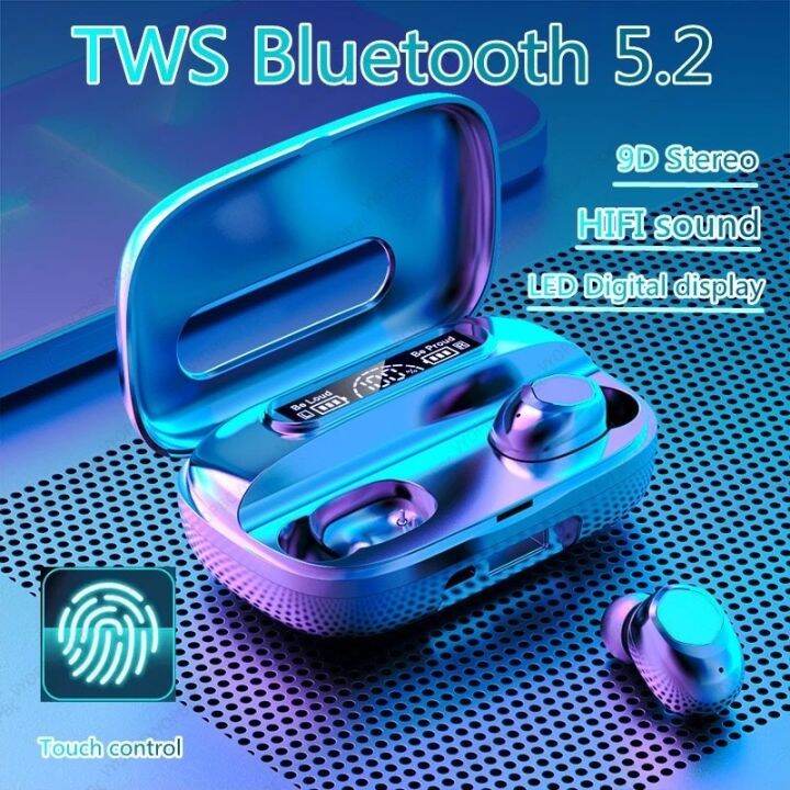 TWS-M9 เสียงดี ใช้ได้ทุกรุ่น คุณภาพดี ใหม่ล่าสุด บลูทูธไร้สายเชื่อมต่อ ...