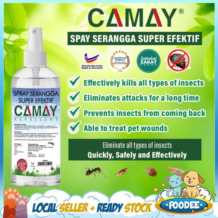 POODEE PETS Malaysia Camay Spray Repellent Semut Lipas Pepijat Lalat ...