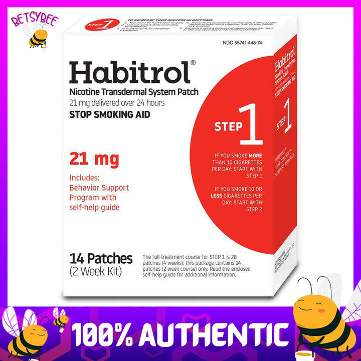 Habitrol Step 1 Nic.otine Transdermal System Stop Smoking Aid 21 mg 14 ...