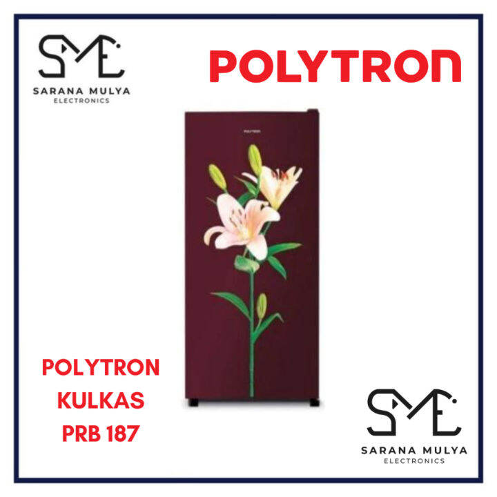 POLYTRON KULKAS 1 PINTU PRB 187 - LEMARI ES 1 PINTU 180L | Lazada Indonesia