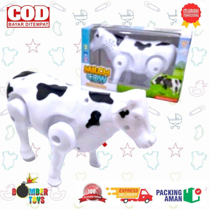 MAINAN ANAK SAPI ROBOT MUSIK ELECTRIC COW BERJALAN LUCU SNI MURAH ORI ...