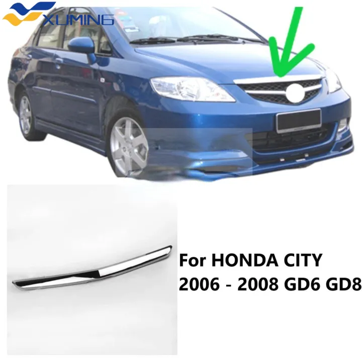 xuming Auto Front Bumper Grille Chrome Bonnet Moulding For HONDA CITY ...