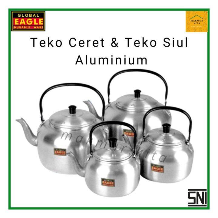 Teko Air 16 18 22 24 26 28 cm Aluminium Global Eagle / Teko Bunyi Siul ...
