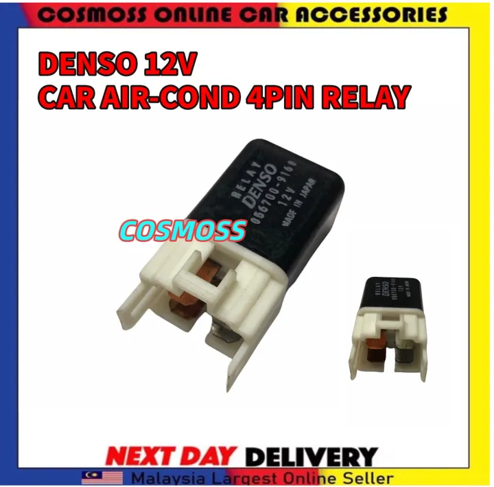 DENSO 12V CAR 4 PIN AIRCOND AIR-COND RELAY FOR PROTON TOYOTA HONDA ...