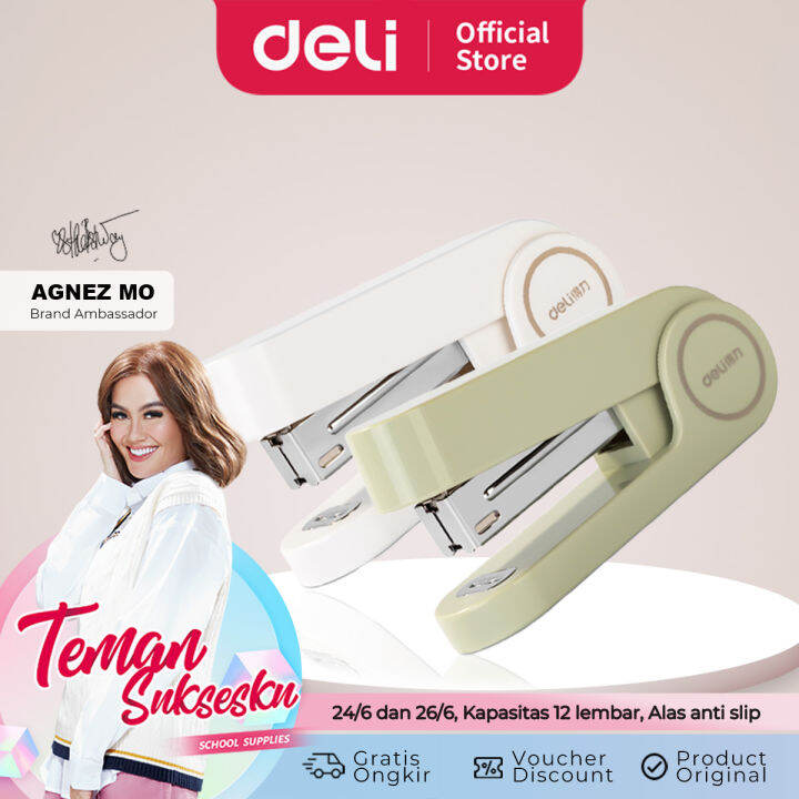 Deli Stapler / Staples Kapasitas 12 Lembar Bahan Tebal TA302 | Lazada Indonesia