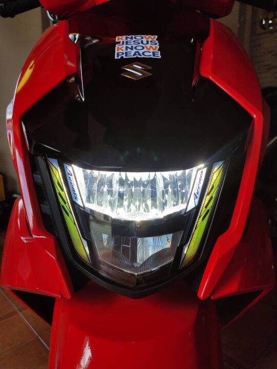 Headlight Decal For Suzuki Avenis 125 Gold/Yellow V1 Design | Lazada PH