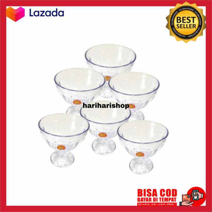 Gelas Es Teler Putih Bening isi 12 (1lusin) | Lazada Indonesia