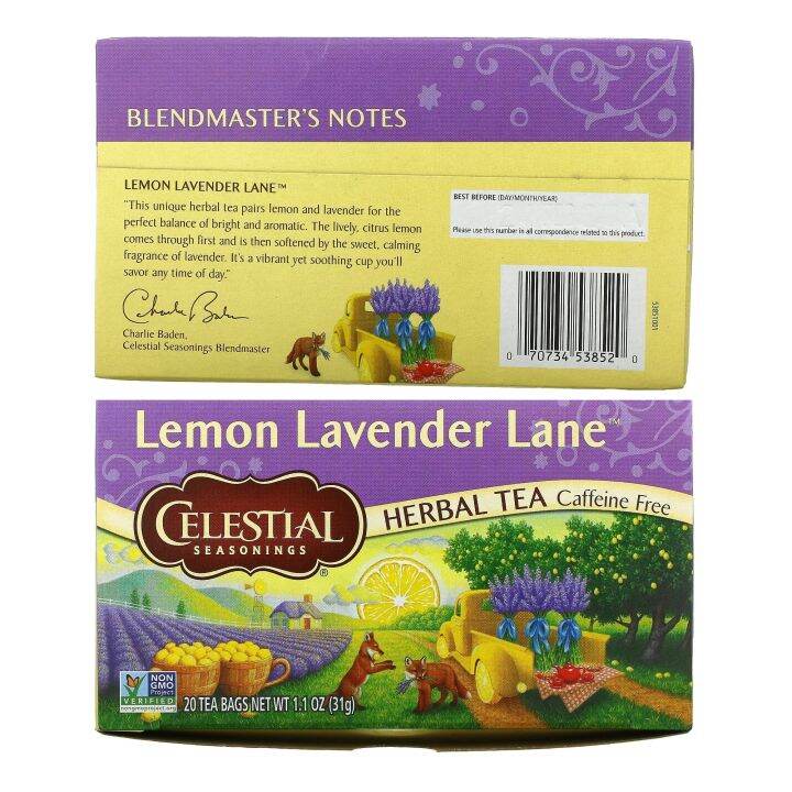 [PRE-ORDER] HERBAL TEA LEMON LAVENDER LANE CAF FREE 20 TEA BAGS 31G BY ...