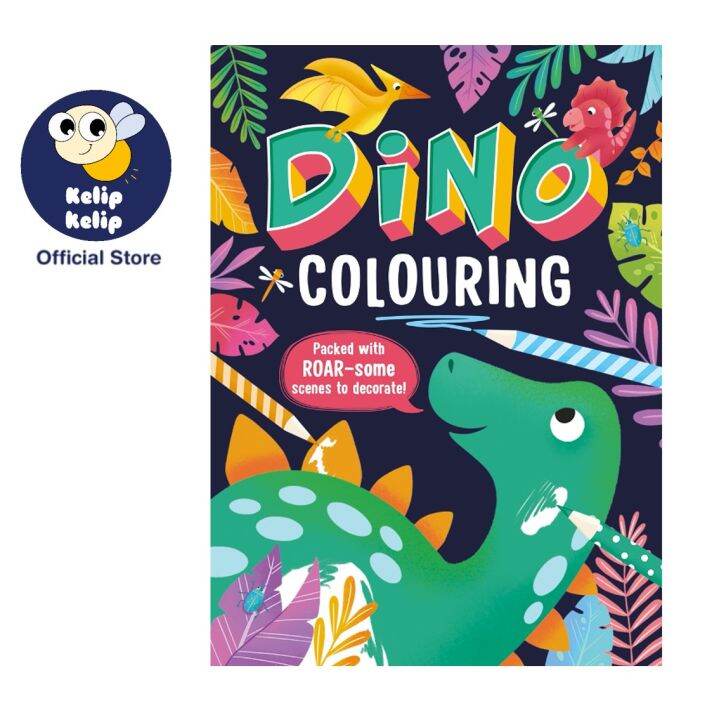 Dinosaur Colouring Book for Kids to color & explore different types of ...