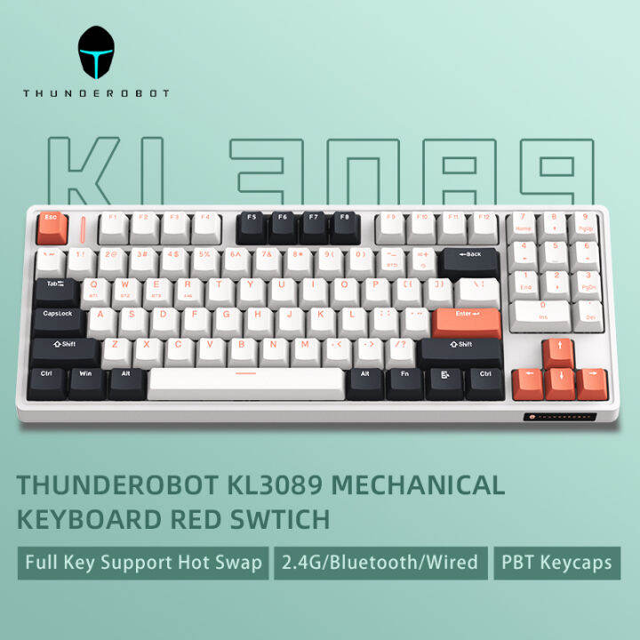 Thunderobot KL3089 Mechanical Keyboard 2.4G/Bluetooth/Wired 3 Mode Hot ...