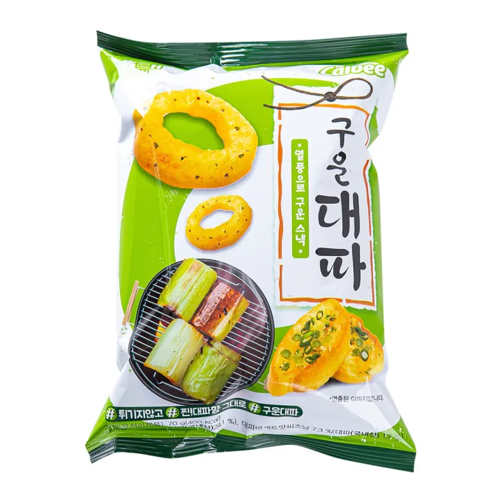 [Original] 구운대파 Haitai Grilled Spring Onion Snack (ขนมอบกรอบรสหัวหอม ...