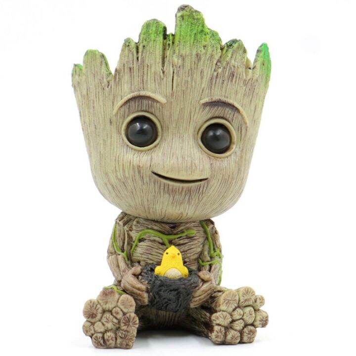 TWCEJE168 for Gifts Kids Toy Avengers Marvel Sitting Mini Groot Tree ...