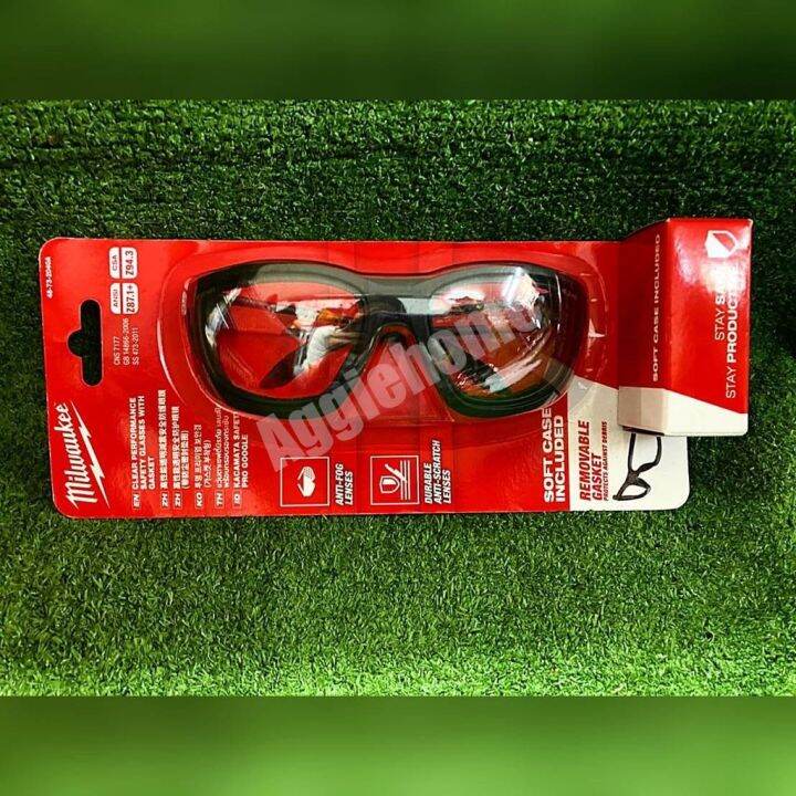 Milwaukee แว่นตาเซฟตี้นิรภัย เลนส์ใส พร้อมกรอบรองกระชับ รุ่น 48-73 ...