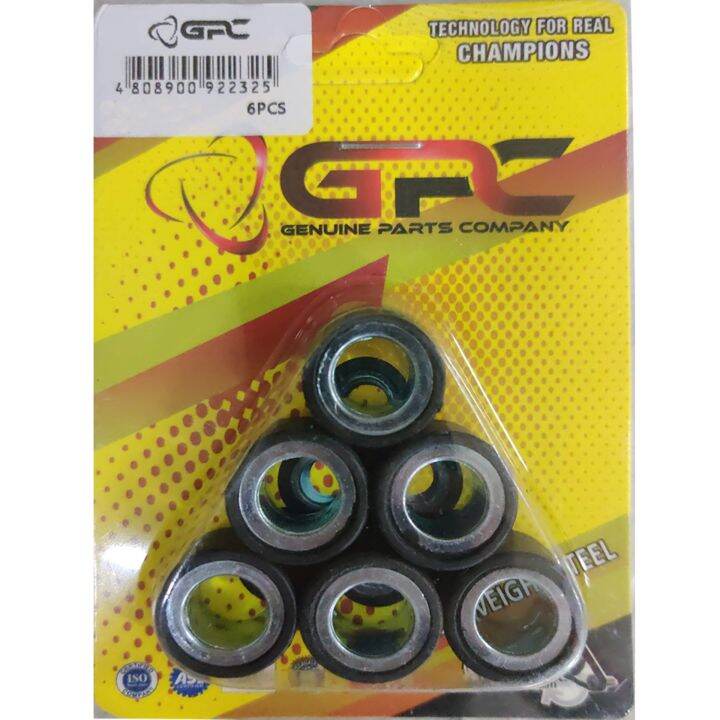 GPC CVT Flyball / Roller Weight Set (6 PCS) [12 grams / 12G] for Yamaha ...