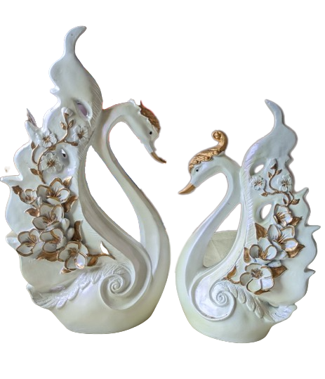 Polyresin - Decor - Swan with Flowers - Pairs | Lazada PH