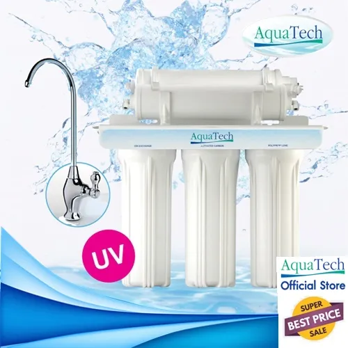 AquaTech เครื่องกรองน้ำ ระบบ UV 6 ขั้นตอน ตู้กรองน้ำ รุ่น A_T 368 UV ...
