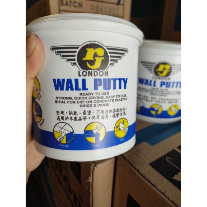 RJ London wall putty 1kg 1000gr Dempul Tembok Plamir Tembok Dempul Kayu ...