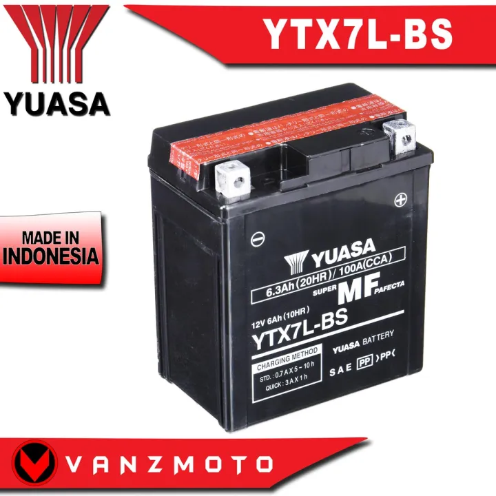 Yuasa YTX7L-BS Motorcycle Battery (INDONESIA) | Lazada PH