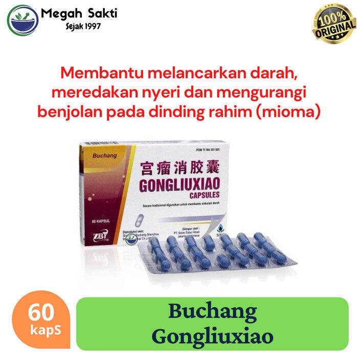 Buchang Gongliuxiao Caps | Obat Herbal Mioma / Benjolan Otot Rahim SSA ...