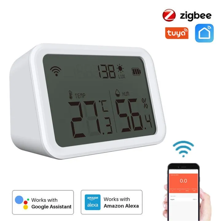 Ikunt Tuya Smart NEO Zigbee อุณหภูมิและความชื้น Sensor ตรวจจับ Luminous ...