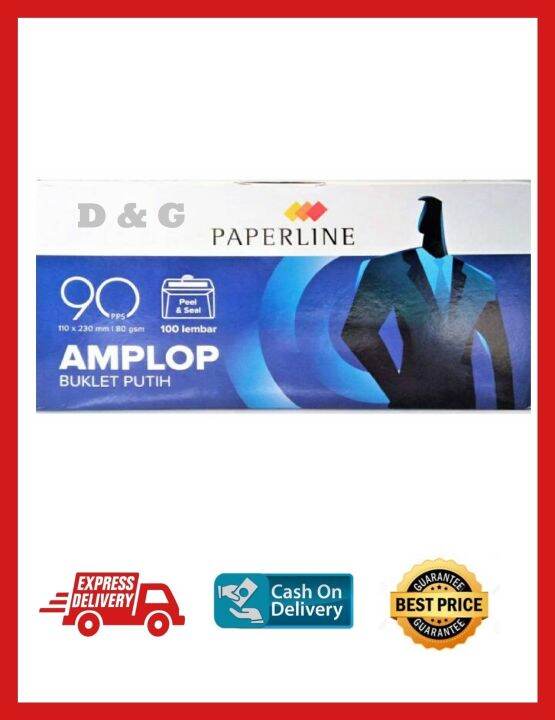 AMPLOP PUTIH PAPERLINE 90 PPS / AMPLOP POLOS PAPERLINE 90 PPS ( 100 LB ...