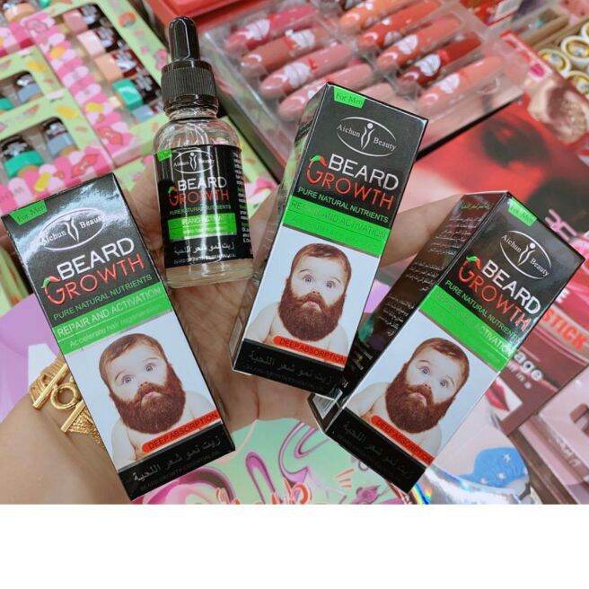 Man Style Organic Beard Growth Oil beards hair thicker essence, moustache thicker grower 30ml ...