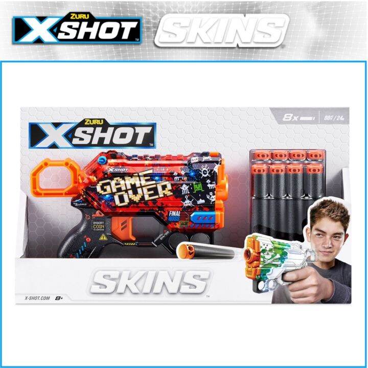 Boutique X-Shot Skins Menace (8 Darts) - Game 36515G 8 Years And Above ...