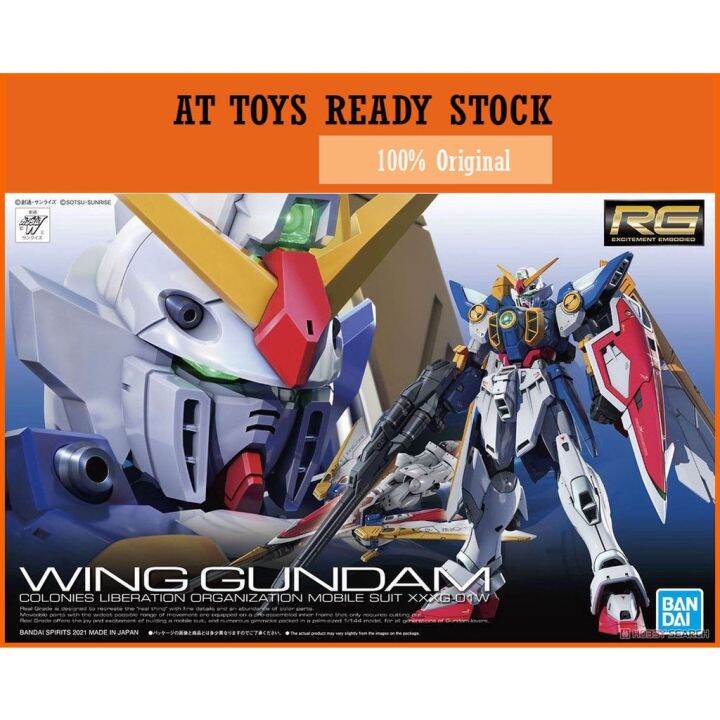 -ORIGINAL-BANDAI MODEL KIT RG 1/144 WING GUNDAM | Lazada