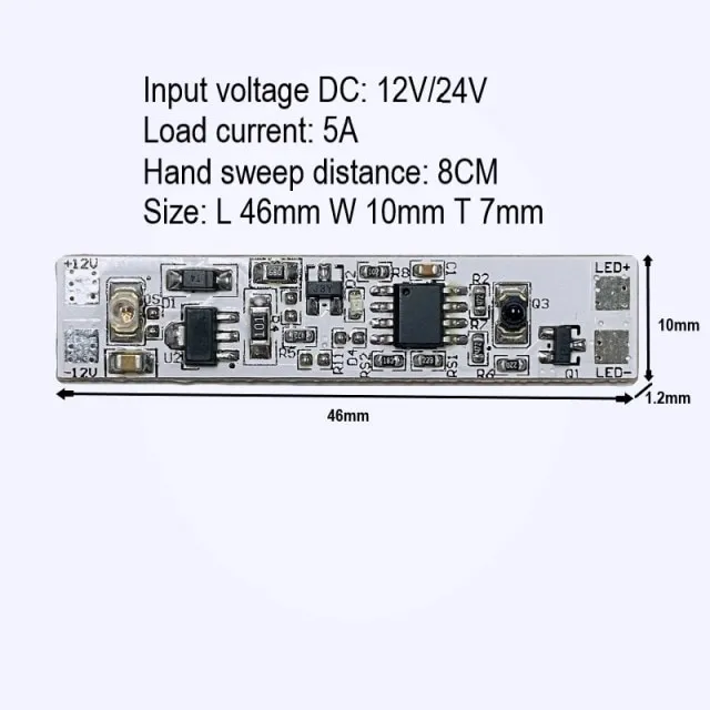 Penetrate IC Infrared Sensor 12V 24V IR Hand Wave Sensor Switch Hand ...