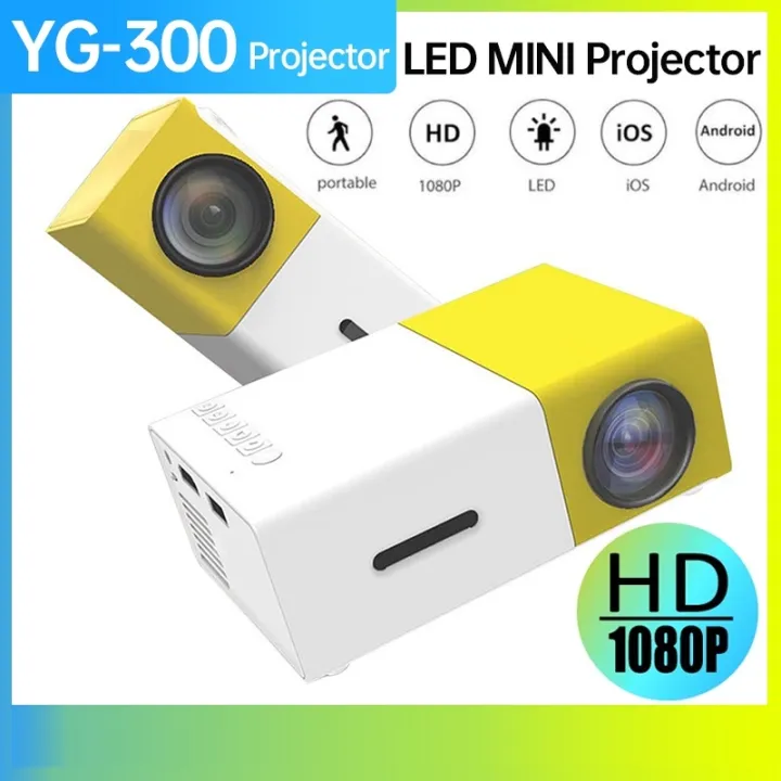Portable Pocket HD 1080P Led Home Mini Projector YG300 Lumens Mini ...