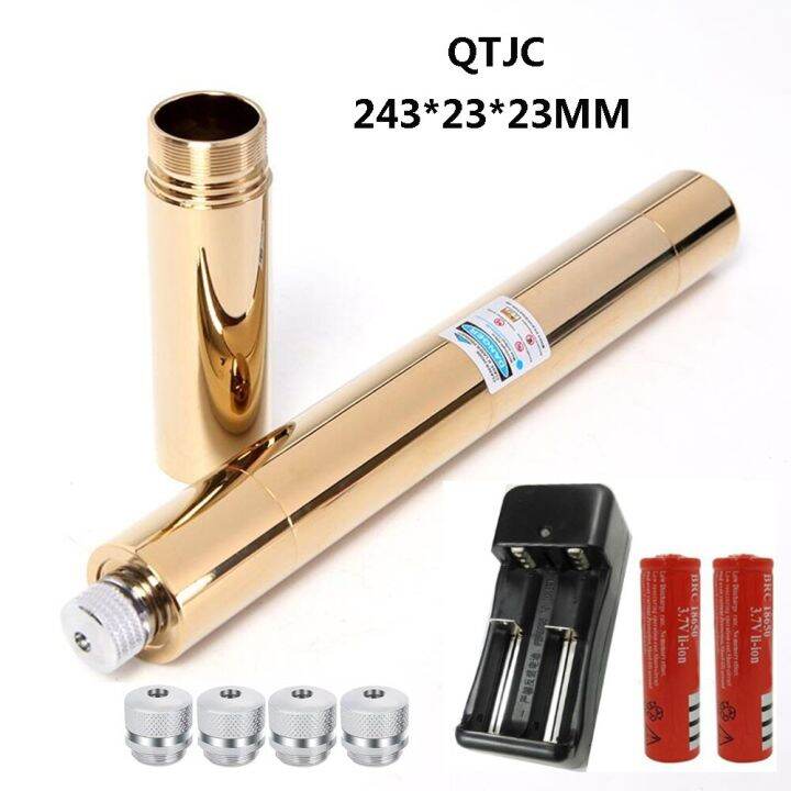 Powerful Blue Laser Pointer Pure Copper Material High Power Torch Light ...
