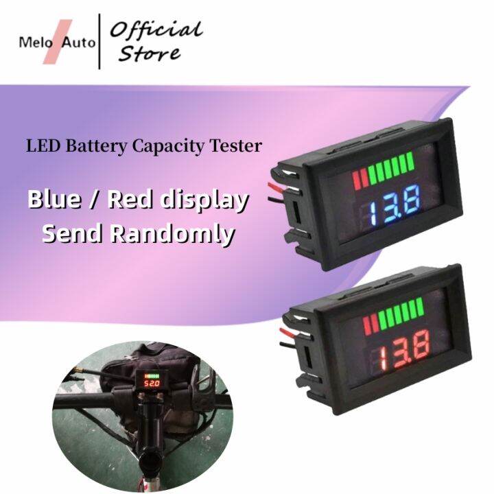 Universal LED Battery Capacity Voltage Tester Indicator for 12V-60V ...