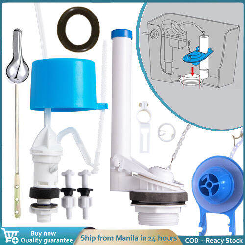 9pcs Flush Set For Toilet Level Type Water Tank Fittings For Toilet ...