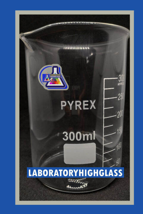 Beaker glass 300ml Pyrex - Gelas kimia tahan panas | Lazada Indonesia