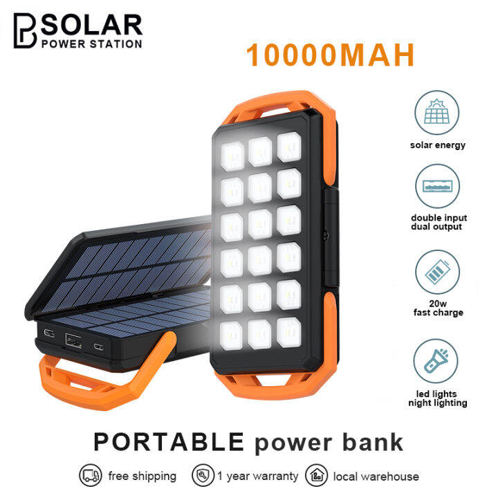 PB Solar power bank SPB06 10000MAH PD 20W Portable charging powerbank ...