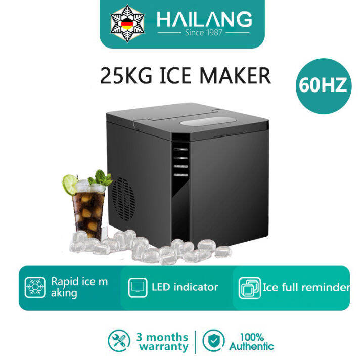 HAILANG 15Kg/25Kg Ice Maker Fully Automatic Household Small Desktop ...