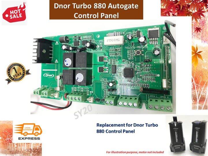 Control Panel / D-Tech Board for Dnor Turbo 880 Autogate System | Lazada